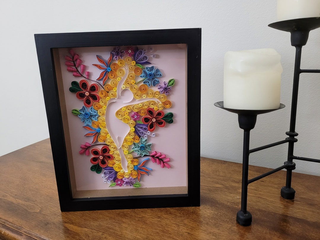 Quilled Dancer Art: Handmade Paper Craft in 8x10 Frame - Etsy