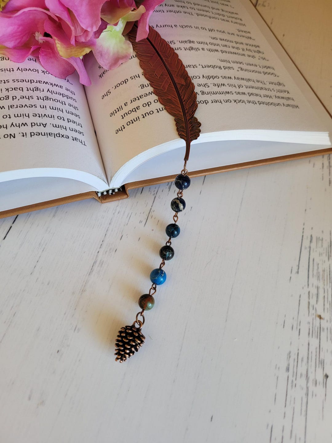Metal Bookmarks | Copper Feather | Nature Lover Gift | Acorns and ...