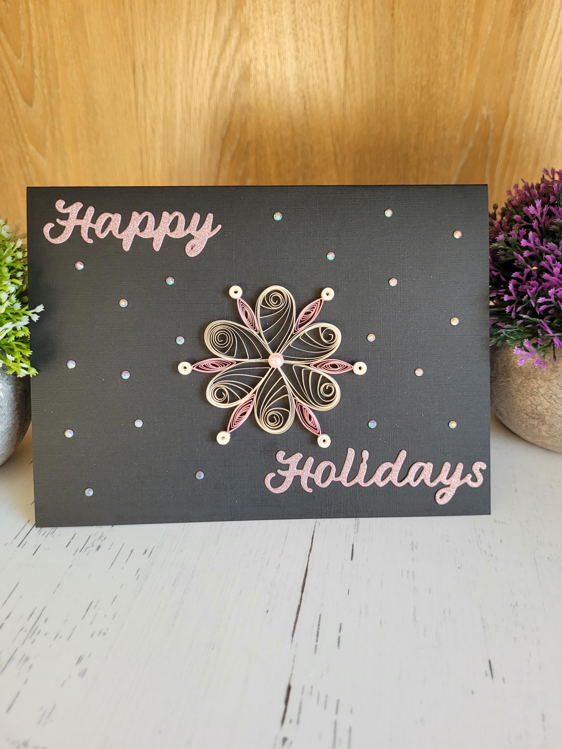 Quilled Christmas Card | Paper Craft | Snowman Card | Quilling | Blank ...