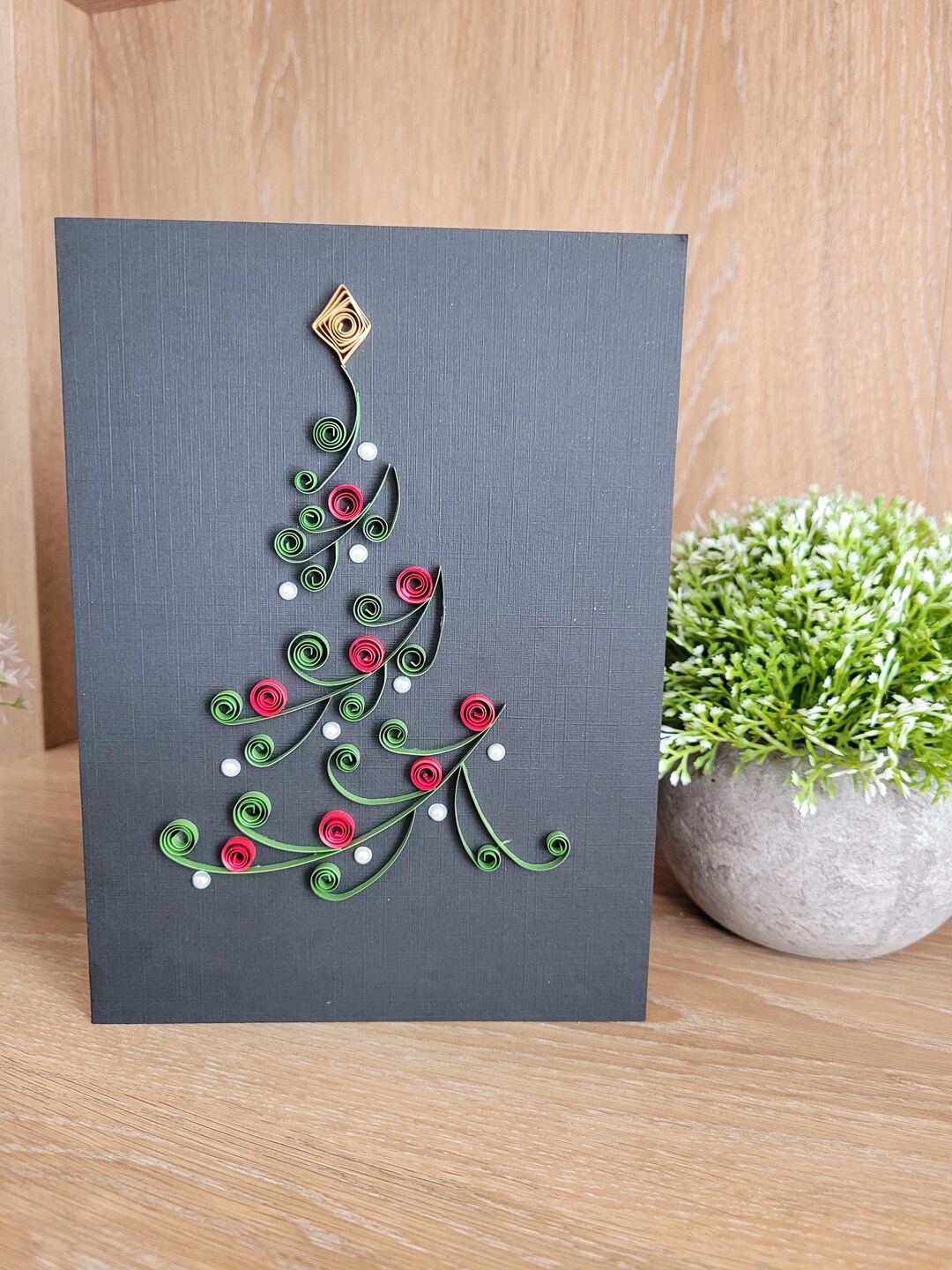 Quilled Christmas Card | Paper Craft | Snowman Card | Quilling | Blank ...