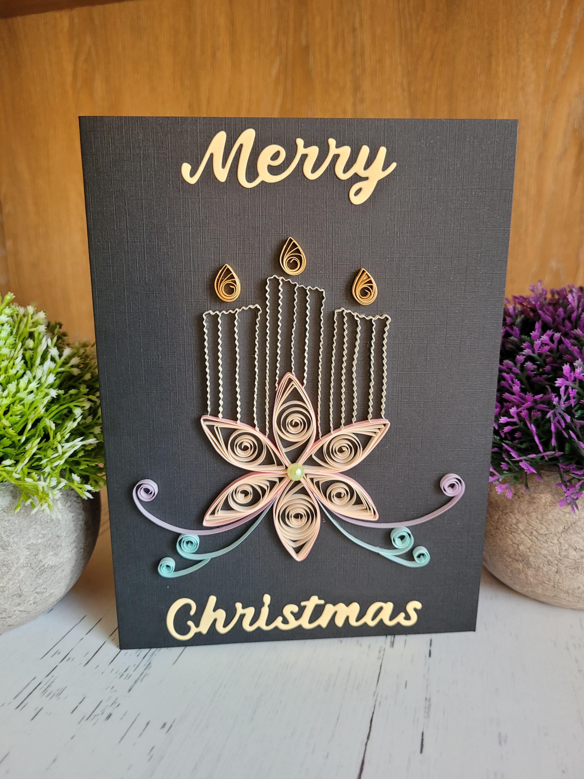 Quilled Christmas Card | Paper Craft | Snowman Card | Quilling | Blank ...