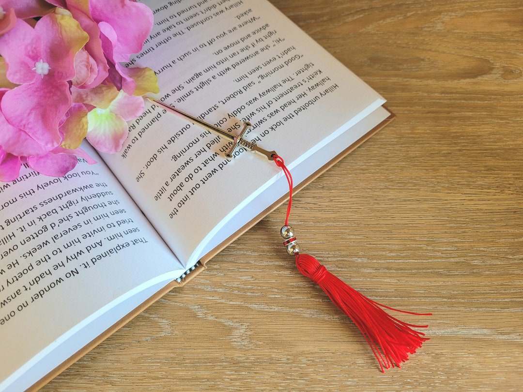 Metal Bookmark Sword Bookmark Knights Colors Tassels Book Lover Gift ...
