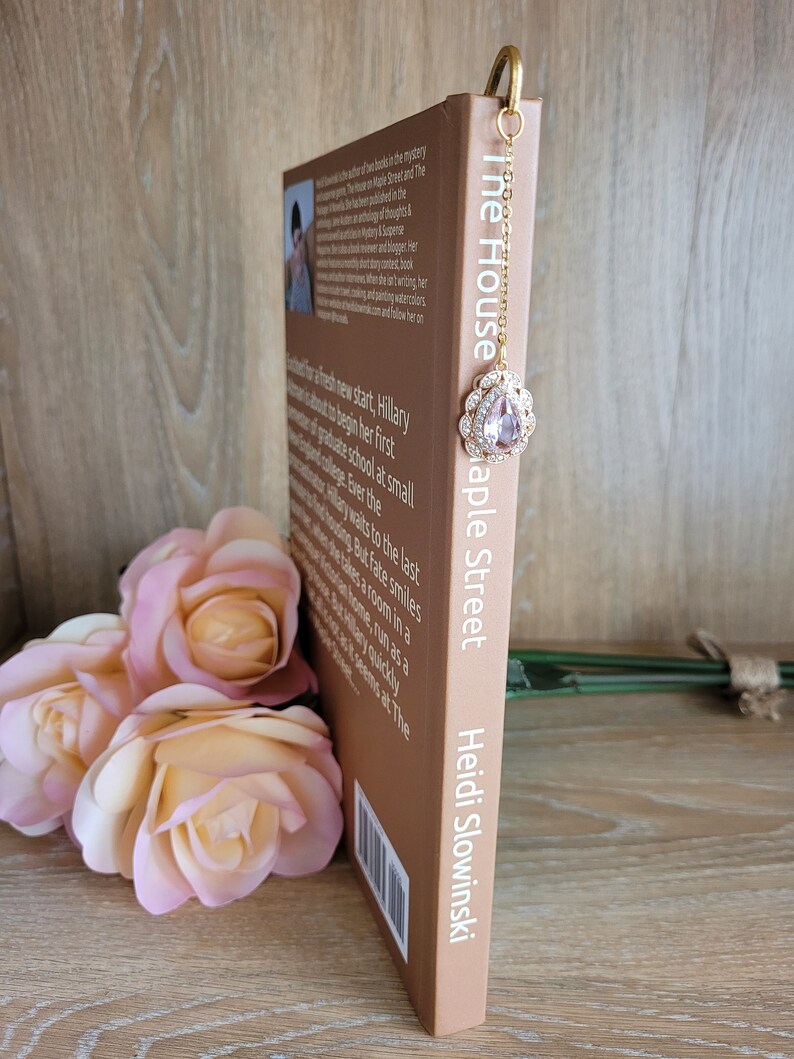 Metal Bookmarks Book Jewelry Large Tear Drop Pendant - Etsy