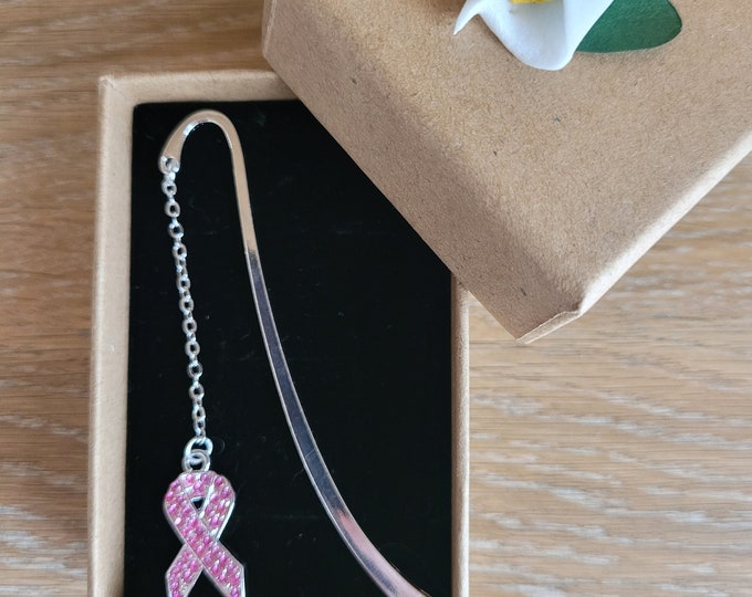 Breast Cancer Pink Ribbon Large Laminated Bookmark - Etsy