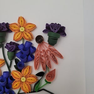 Book Lover Gift | Quilled Art Piece | Colorful Book With Flowers ...