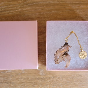 Metal Bookmarks | Koi Fish | Goldfish | Fish Charm | Lotus Flower ...