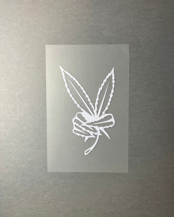 Pot Leaf Peace Sign Decal | Etsy