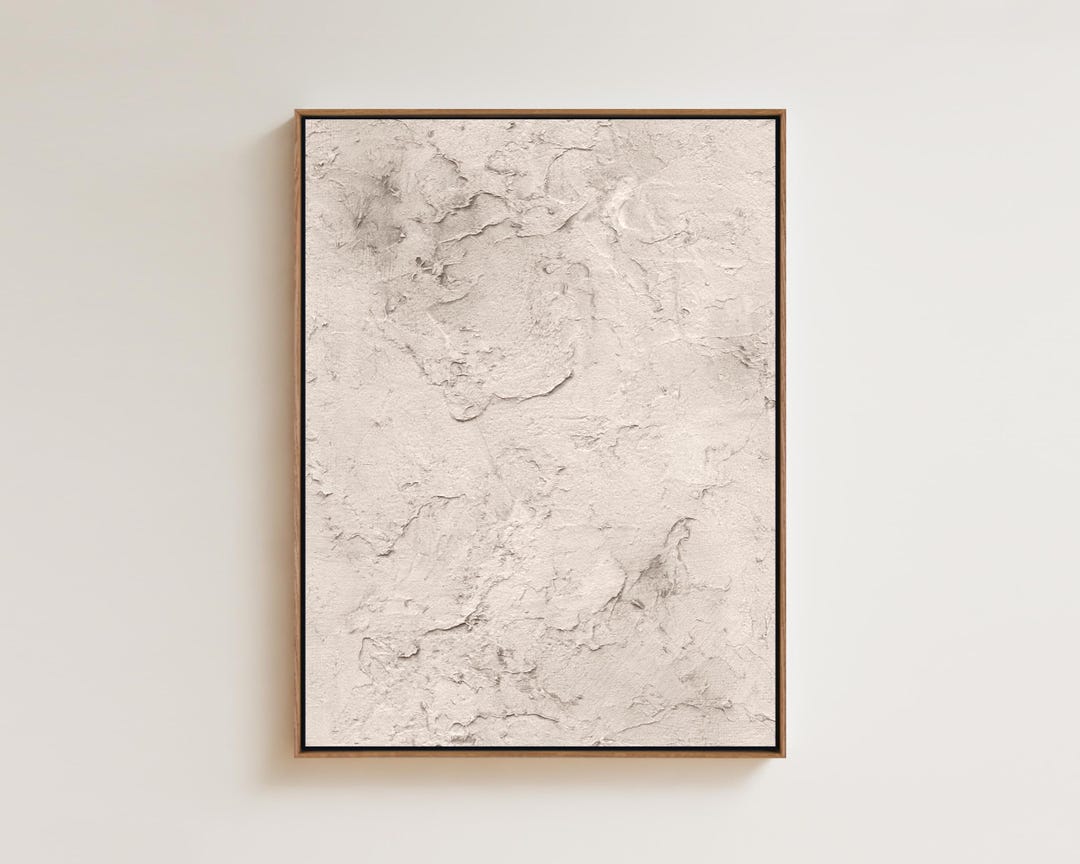 Textured Wall Art Beige Painting Neutral Decor Texture Beige Gray ...