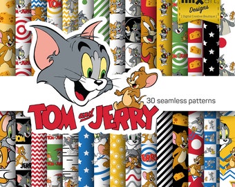 Tom Jerry Seamless - Etsy