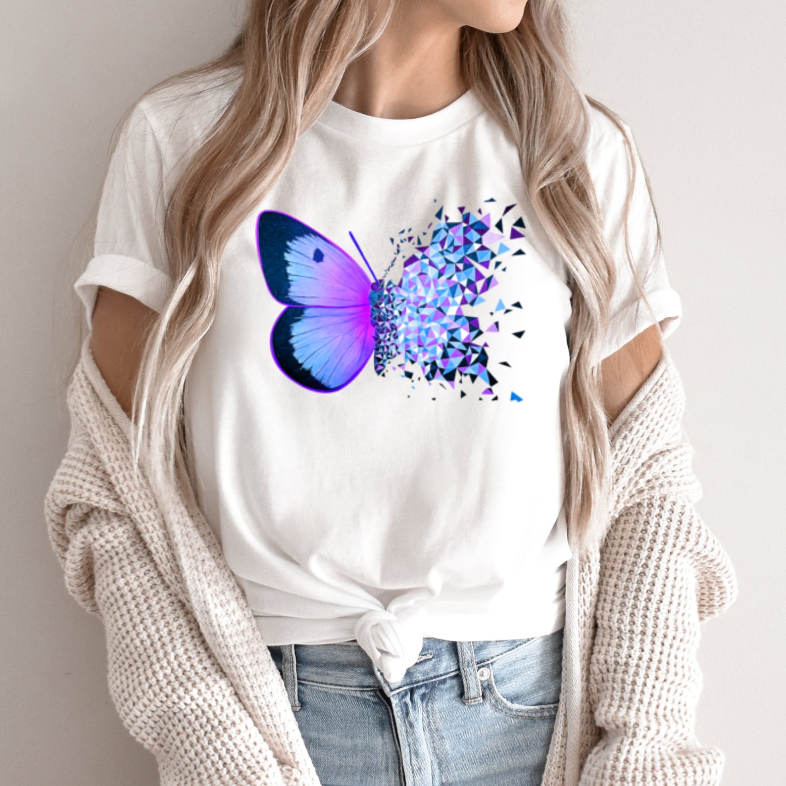 Dissolving Butterfly Unisex Tshirt T-shirt - Etsy
