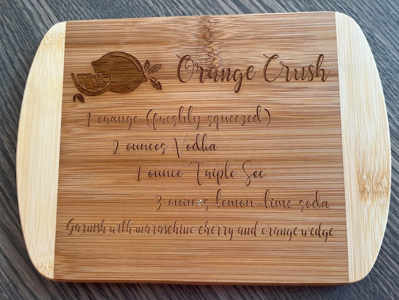 Cocktail Cutting Boards - Etsy