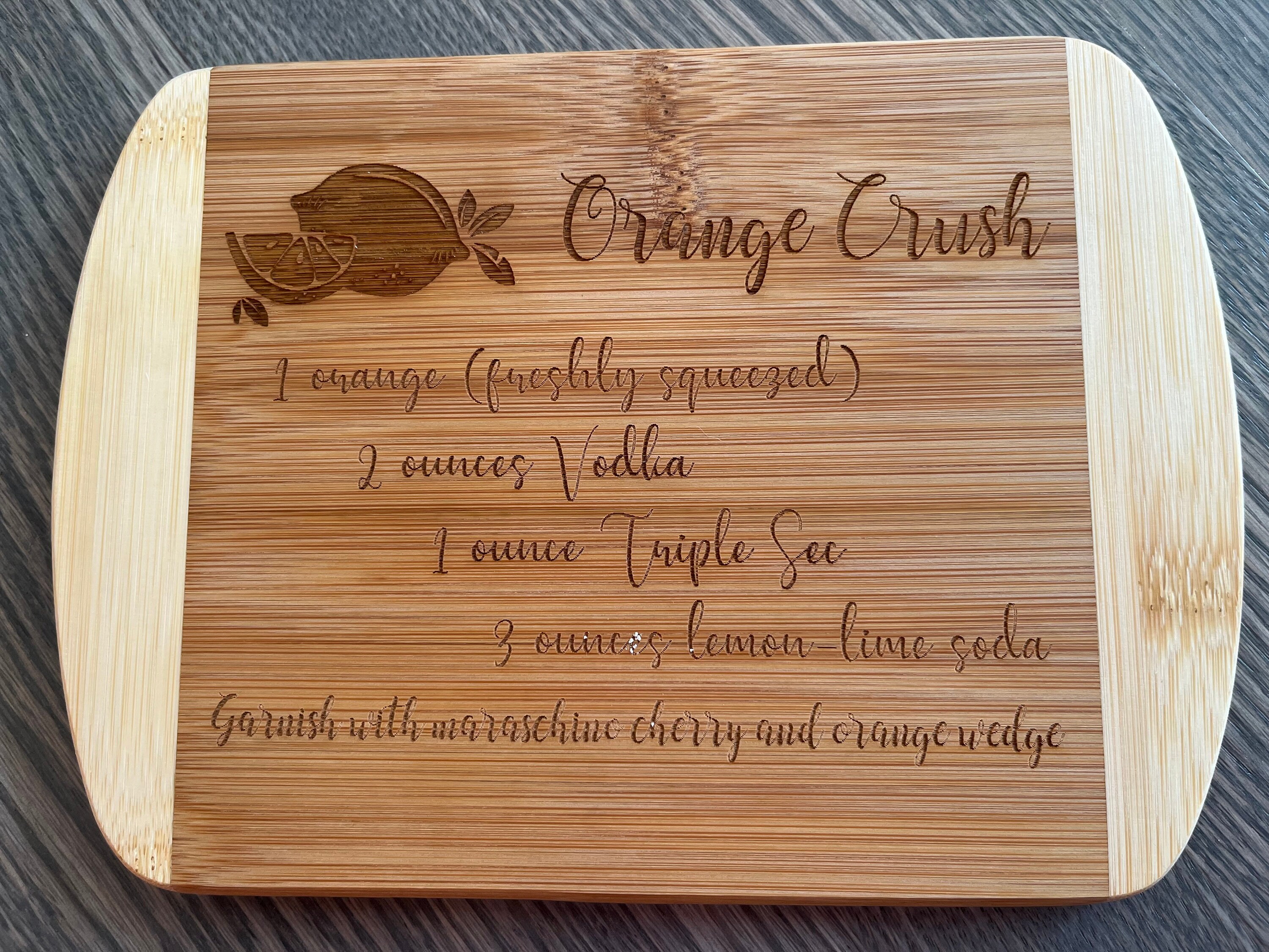Cocktail Cutting Boards - Etsy