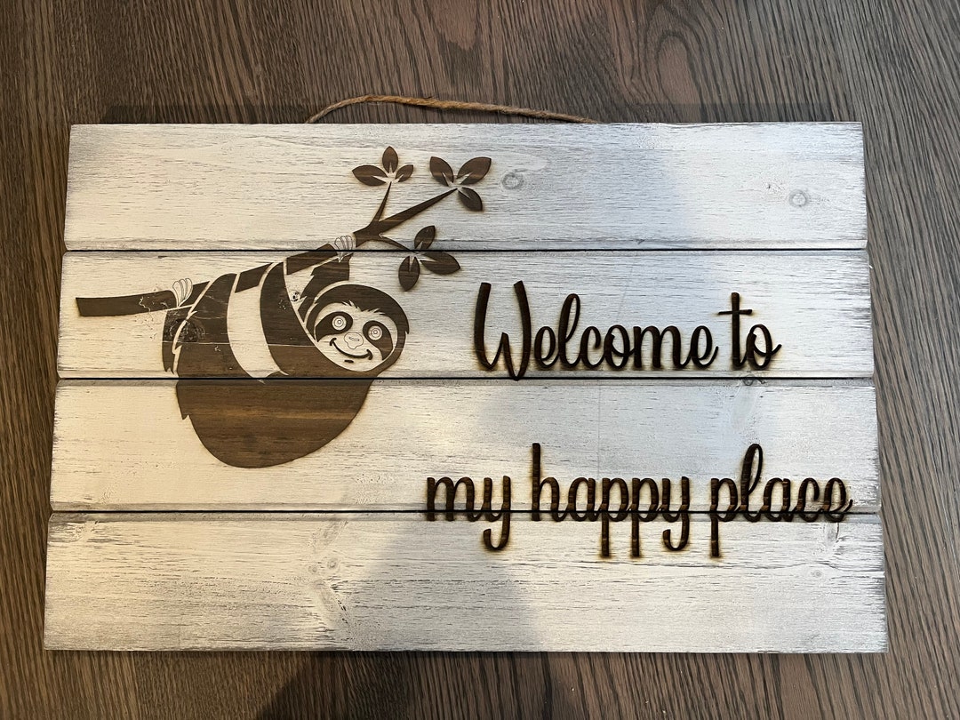 Wooden Slat Sign Custom Engraved - Etsy