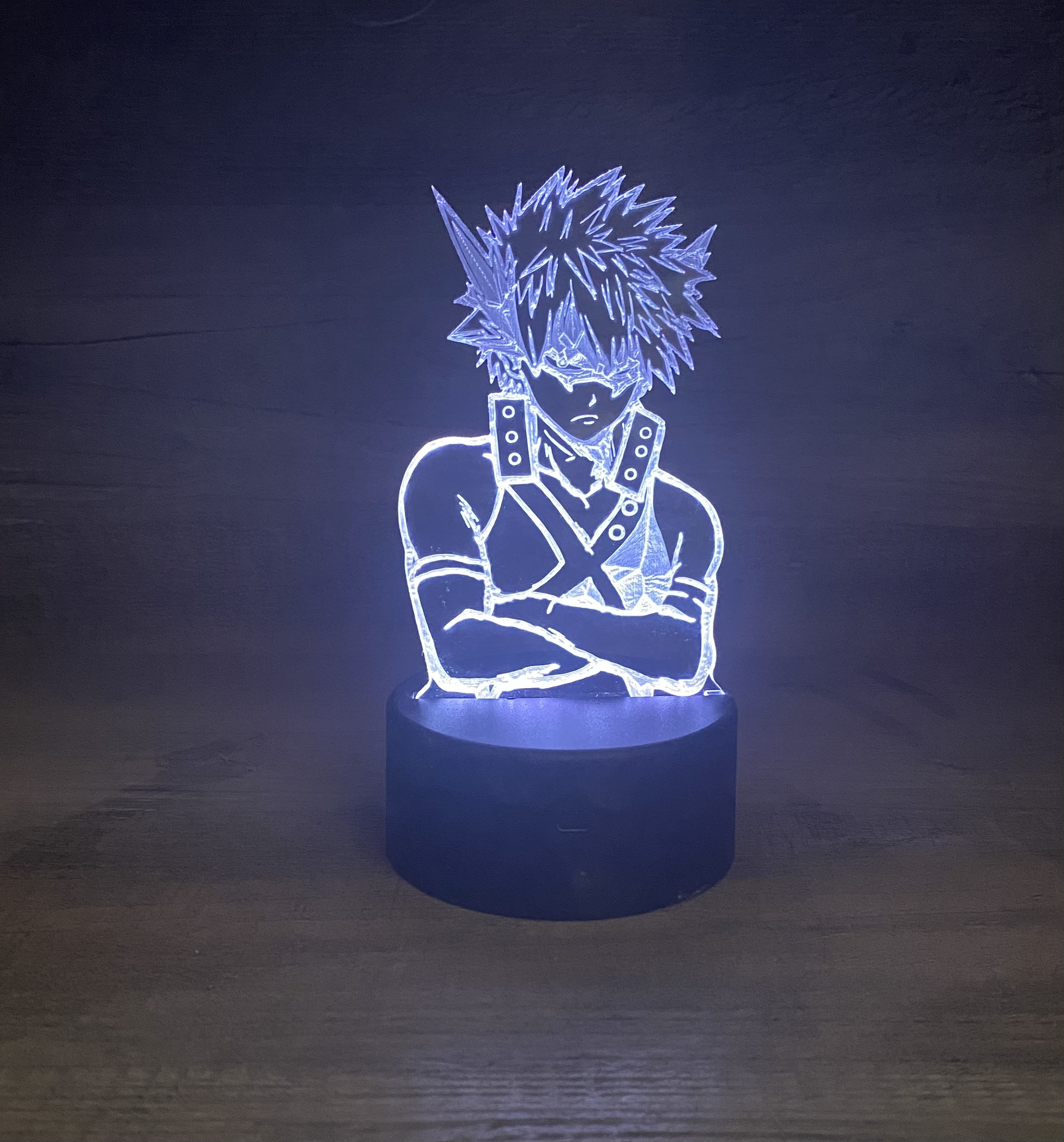 Lighted Acrylic Figure With Remote Control- Custom Engraved - Etsy