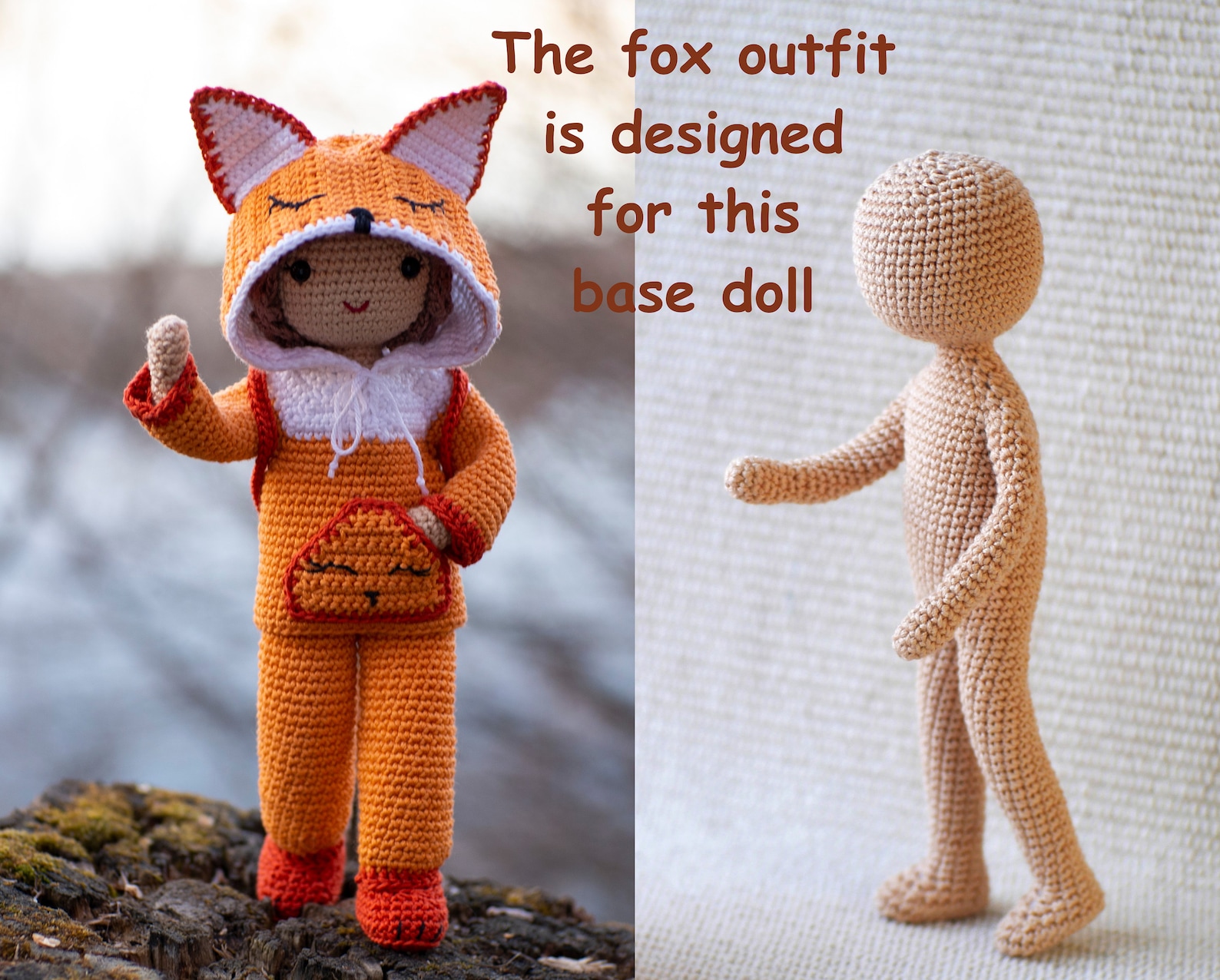 Fox Doll Outfit Crochet Pattern - Etsy