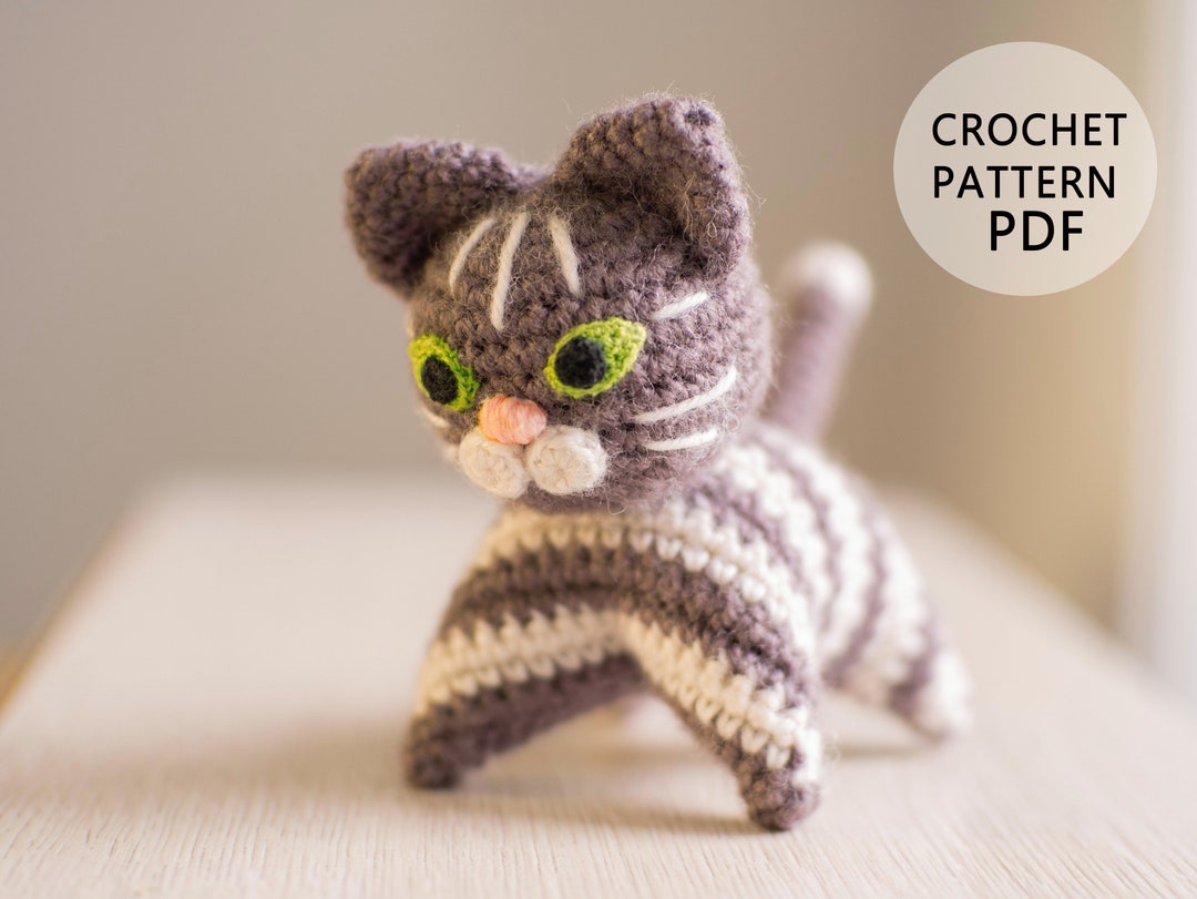 Crochet Cat Pattern Easy Amigurumi Pattern Timo the Kitten - Etsy
