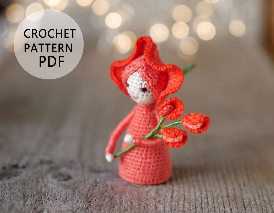 Crochet Pattern Sweet Pea Fairy Amigurumi Flower Doll - Etsy
