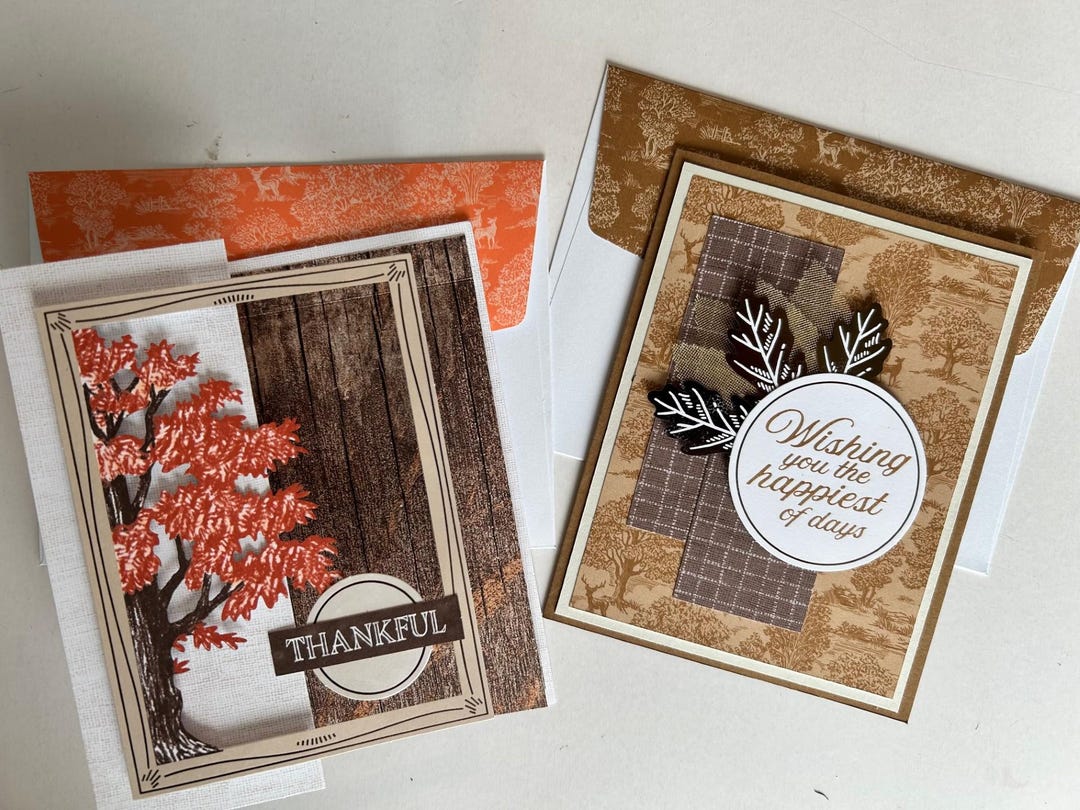 Autumn Friendship Handcrafted Greeting Cards Featuring Fall Designer ...