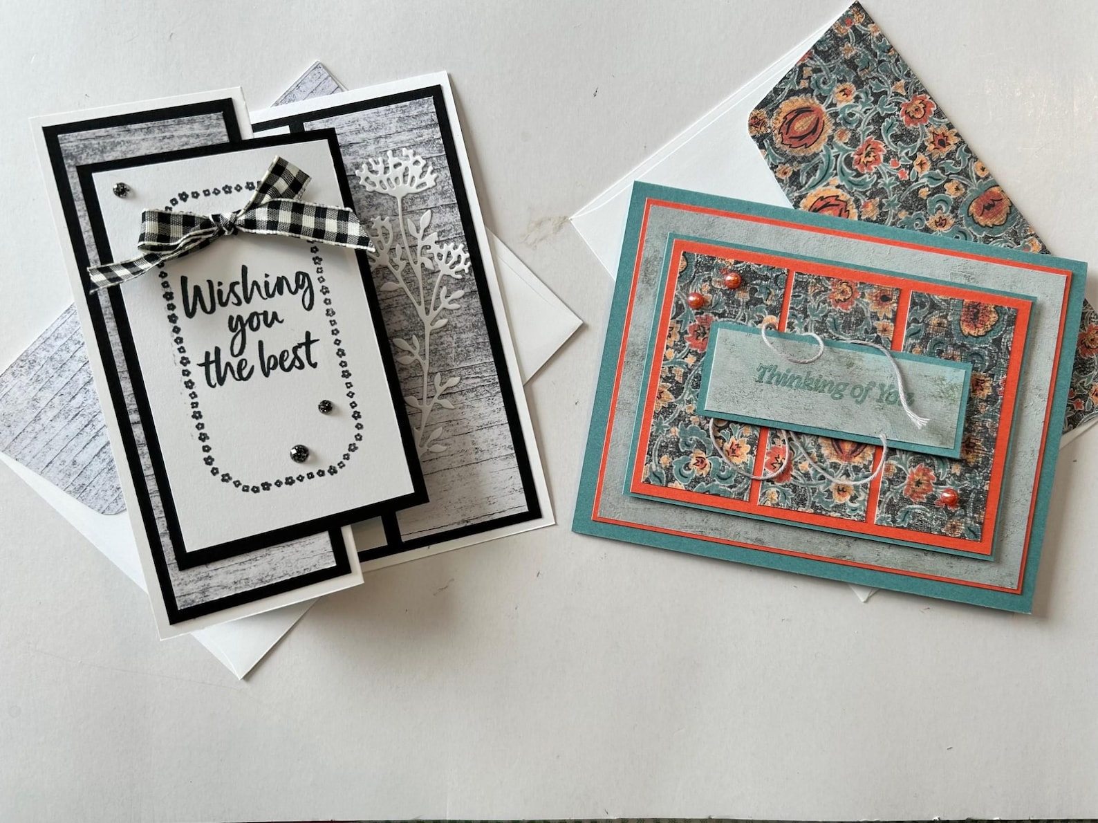 Blank Friendship Handcrafted Greeting Cards, a Fun-fold & a Top-fold ...