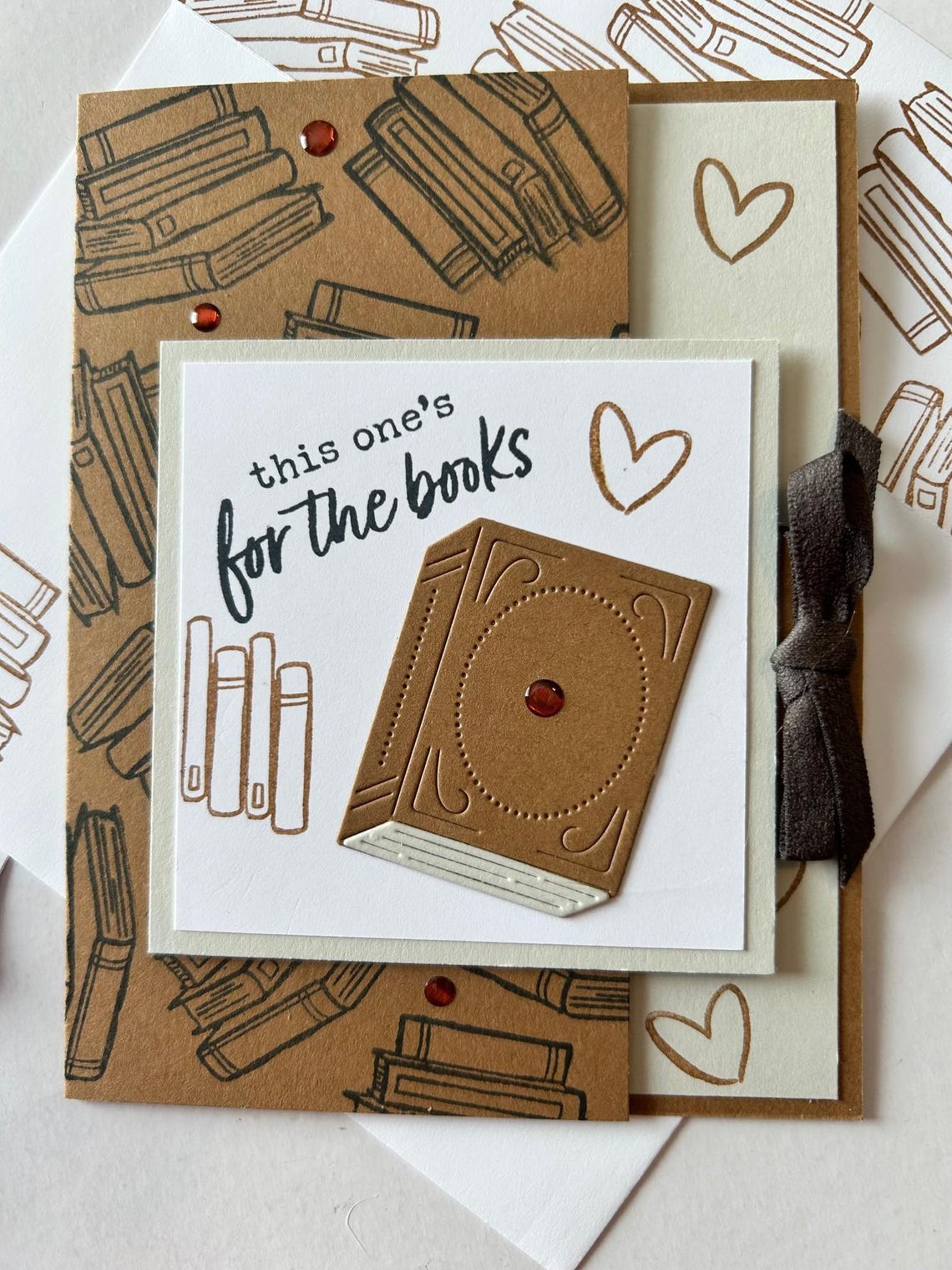 Blank Book Lovers Handcrafted Friendship Greeting Cards, Featuring ...