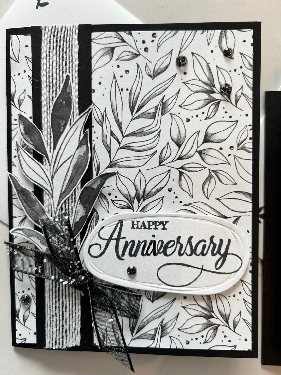 Black & White Collection, Anniversary and Birthday Handcrafted Greeting ...