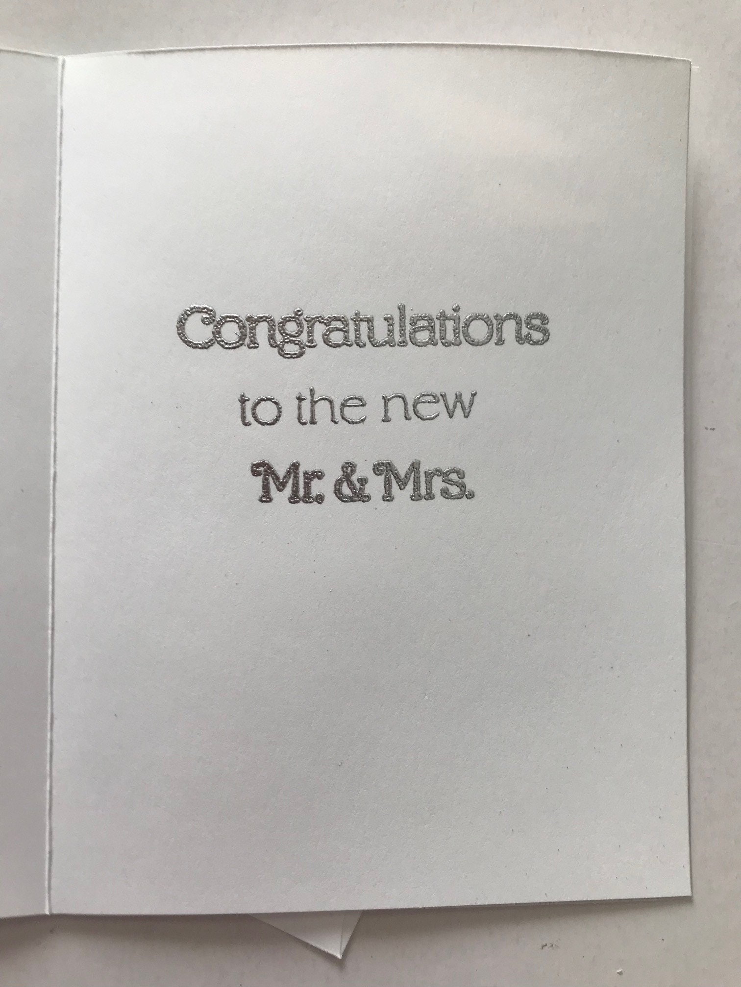 Vellum Wedding Greeting Card, forever Starts Here, Embossed With Silver ...