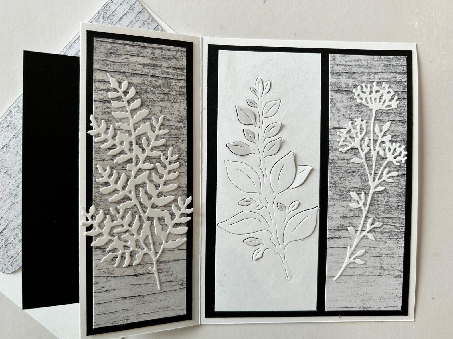 Blank Friendship Handcrafted Greeting Cards, a Fun-fold & a Top-fold ...