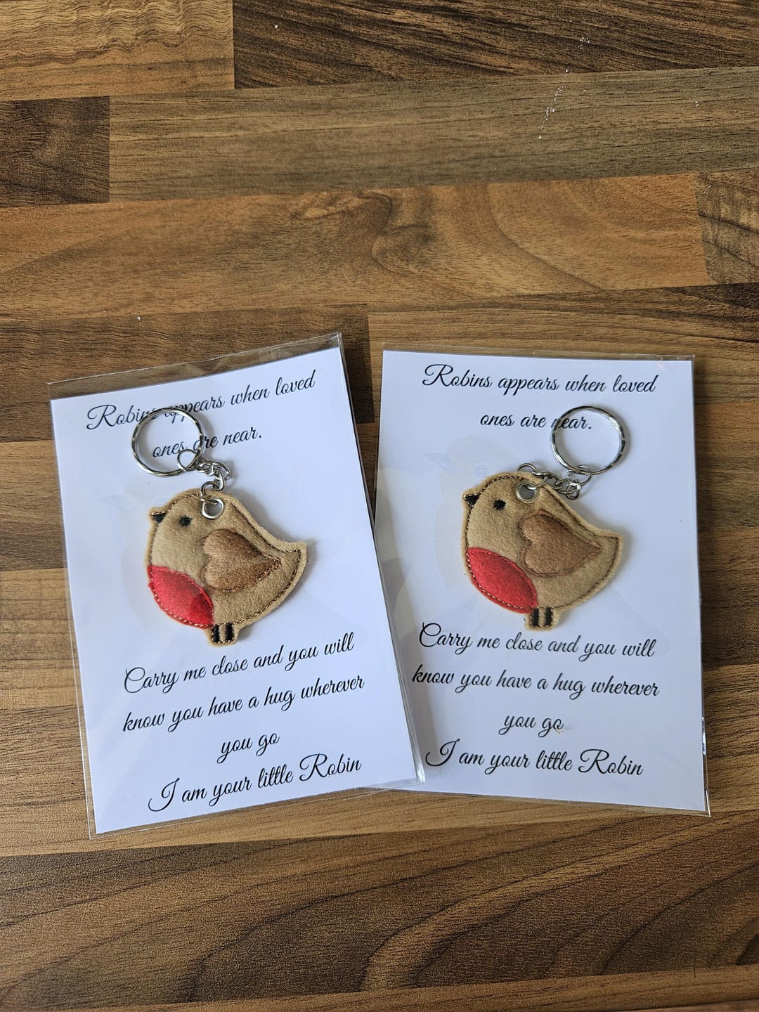 Handmade Felt Robin Keychain: Bereavement Keepsake Gift - Etsy UK