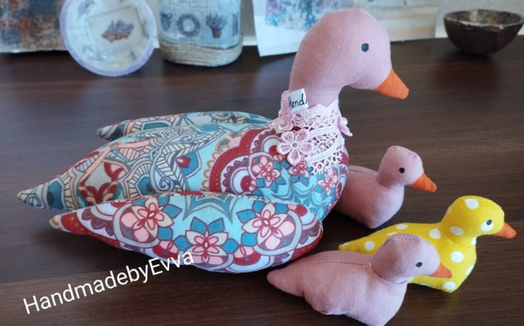 Tilda-style Ducks, Handmade, Mandala Pattern, Decoration, Home ...