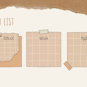 Boho Desktop Wallpaper | Aesthetic To-do List Printable - Etsy