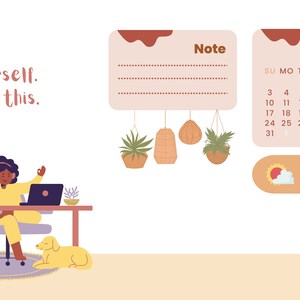 Boho Desktop Wallpaper | Aesthetic To-do List Printable - Etsy