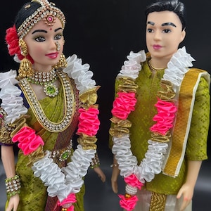 Indian Bride and Groom Doll | Couple Gift | Wedding Decor | Golu Doll ...