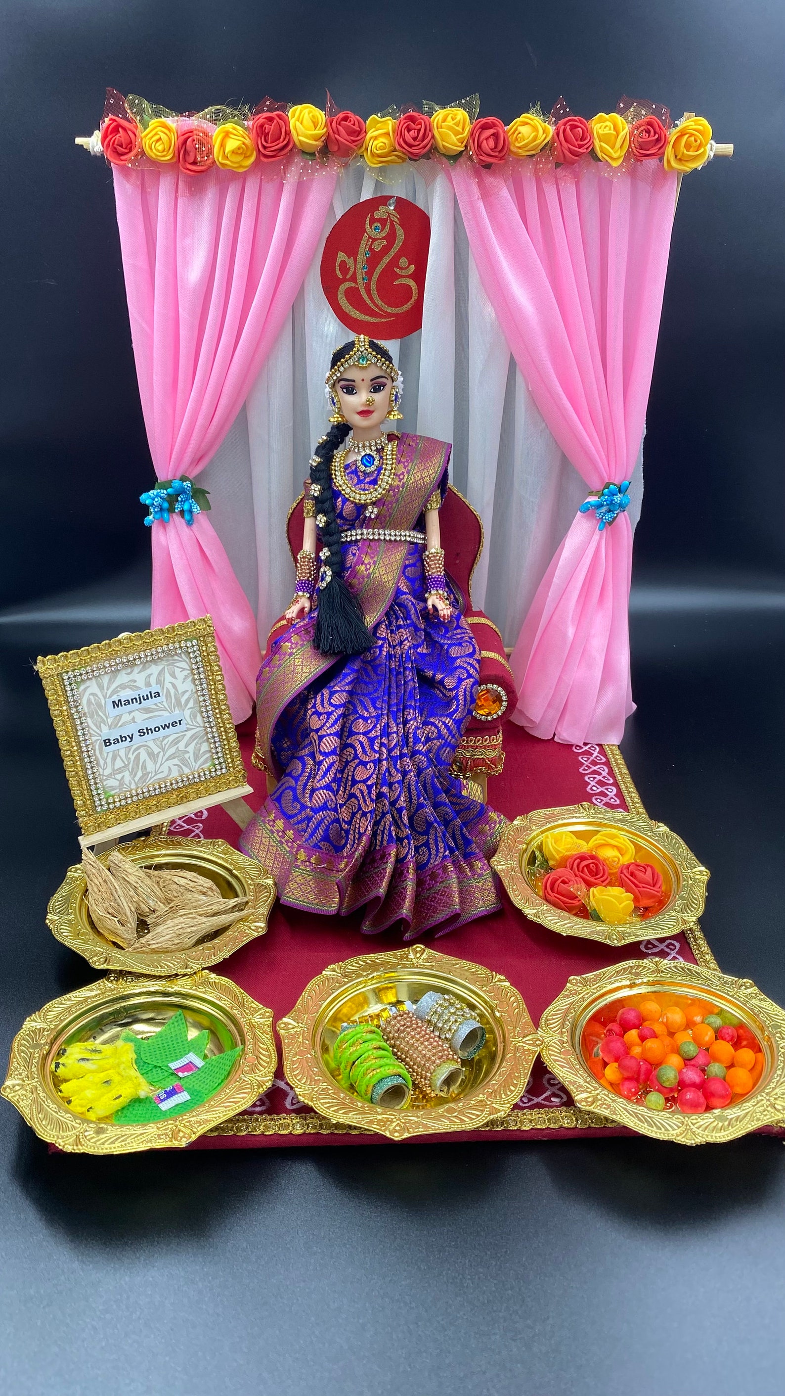Made to Order ** Indian Baby Shower Doll/seemantham/valaikaappu Doll ...