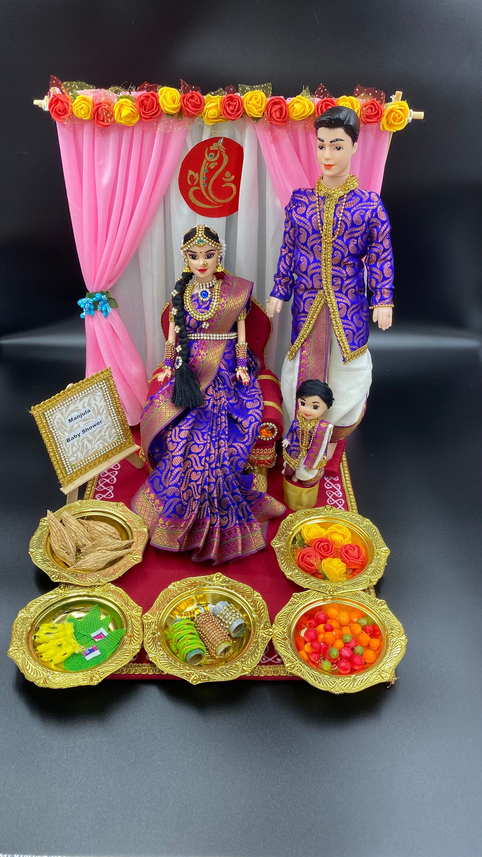 Made to Order ** Indian Baby Shower Doll/seemantham/valaikaappu Doll ...