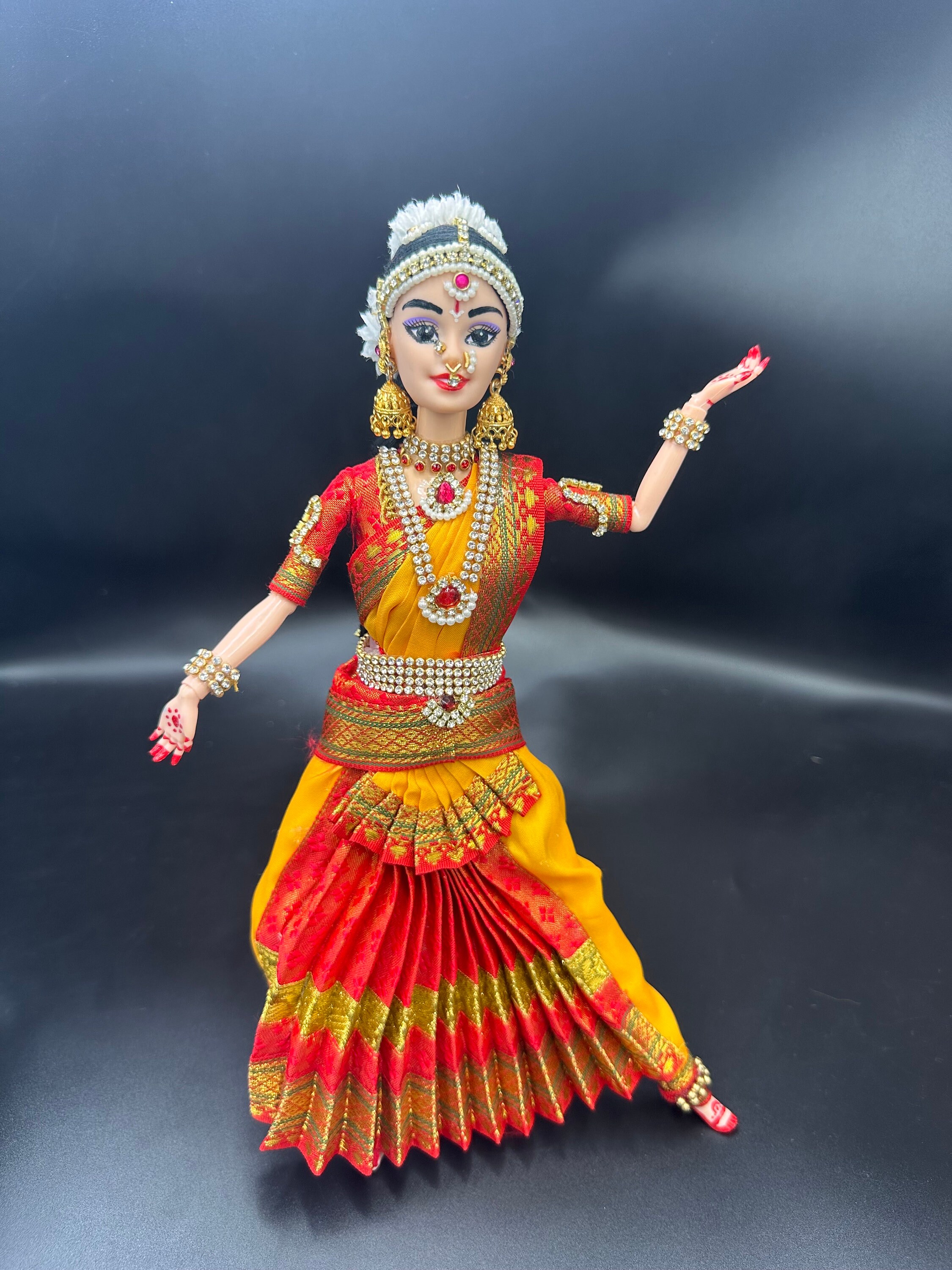 Indian Cultural Dancing Doll / Bharathanatyam Doll / Folk Dance Doll ...