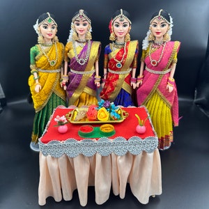 Indian Half Saree Welcome Dolls Set | Welcome Dolls for All Festive ...