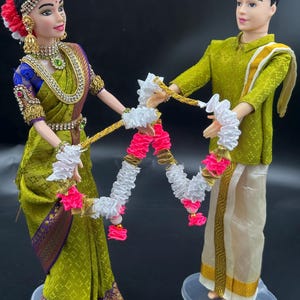 Indian Bride and Groom Doll | Couple Gift | Wedding Decor | Golu Doll ...
