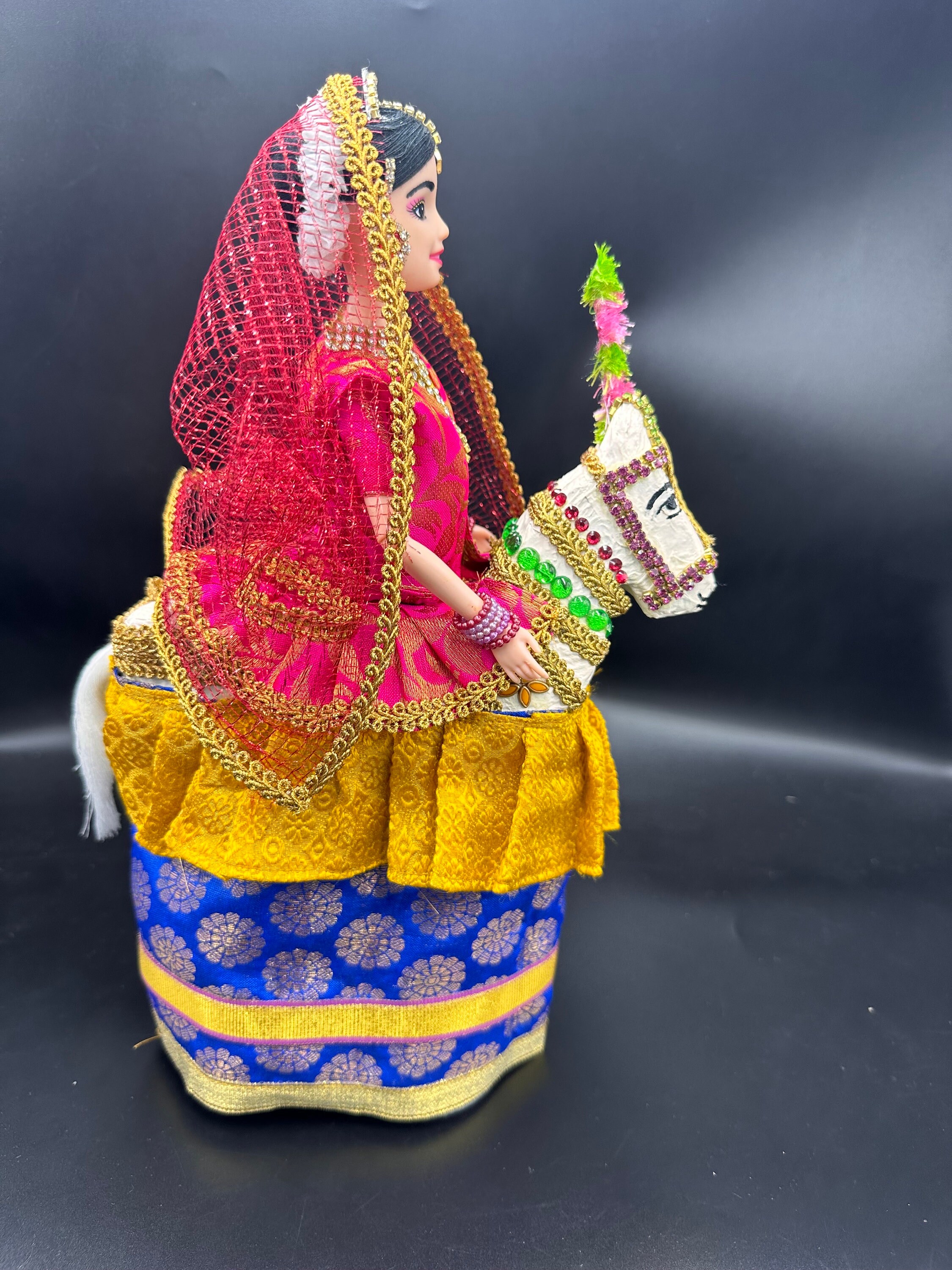 Made to Order Indian Folk Dance Doll Poikkal Kuthirai Horse Dance Golu ...