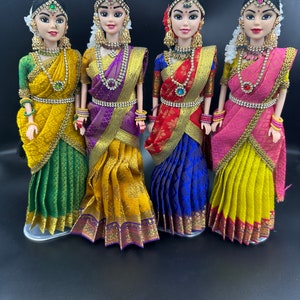 Indian Half Saree Welcome Dolls Set | Welcome Dolls for All Festive ...