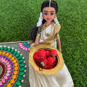 Indian Welcome Decor Kerala Onam Welcome Decor With Rangoli Traditional ...