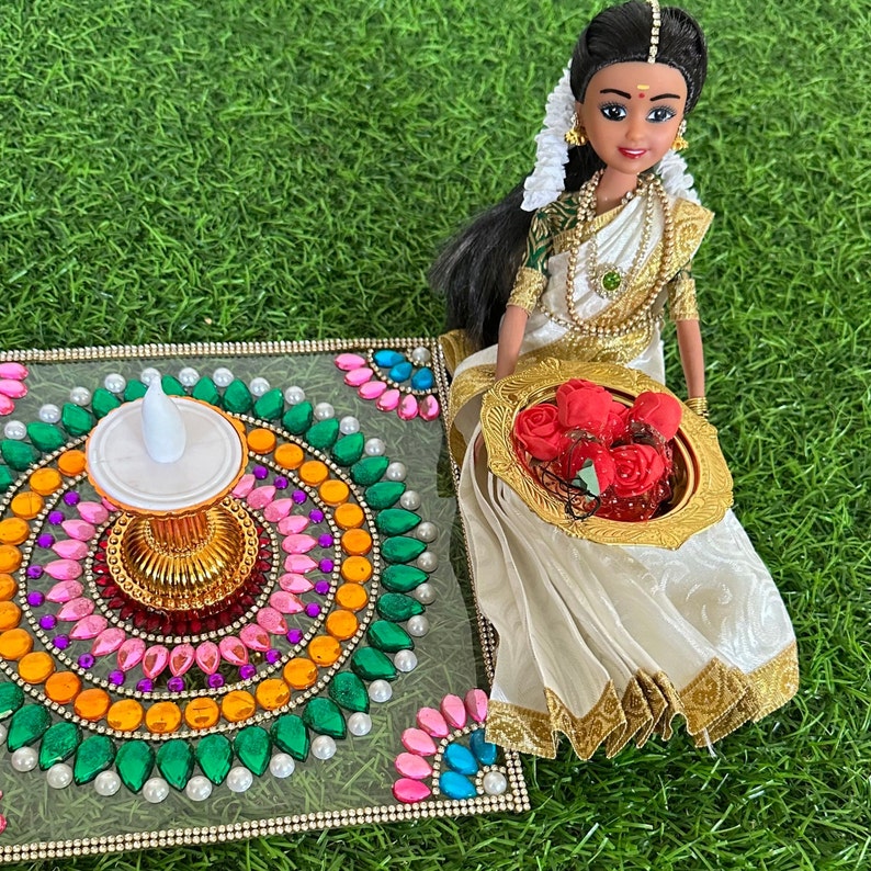 Indian Welcome Decor Kerala Onam Welcome Decor With Rangoli Traditional ...