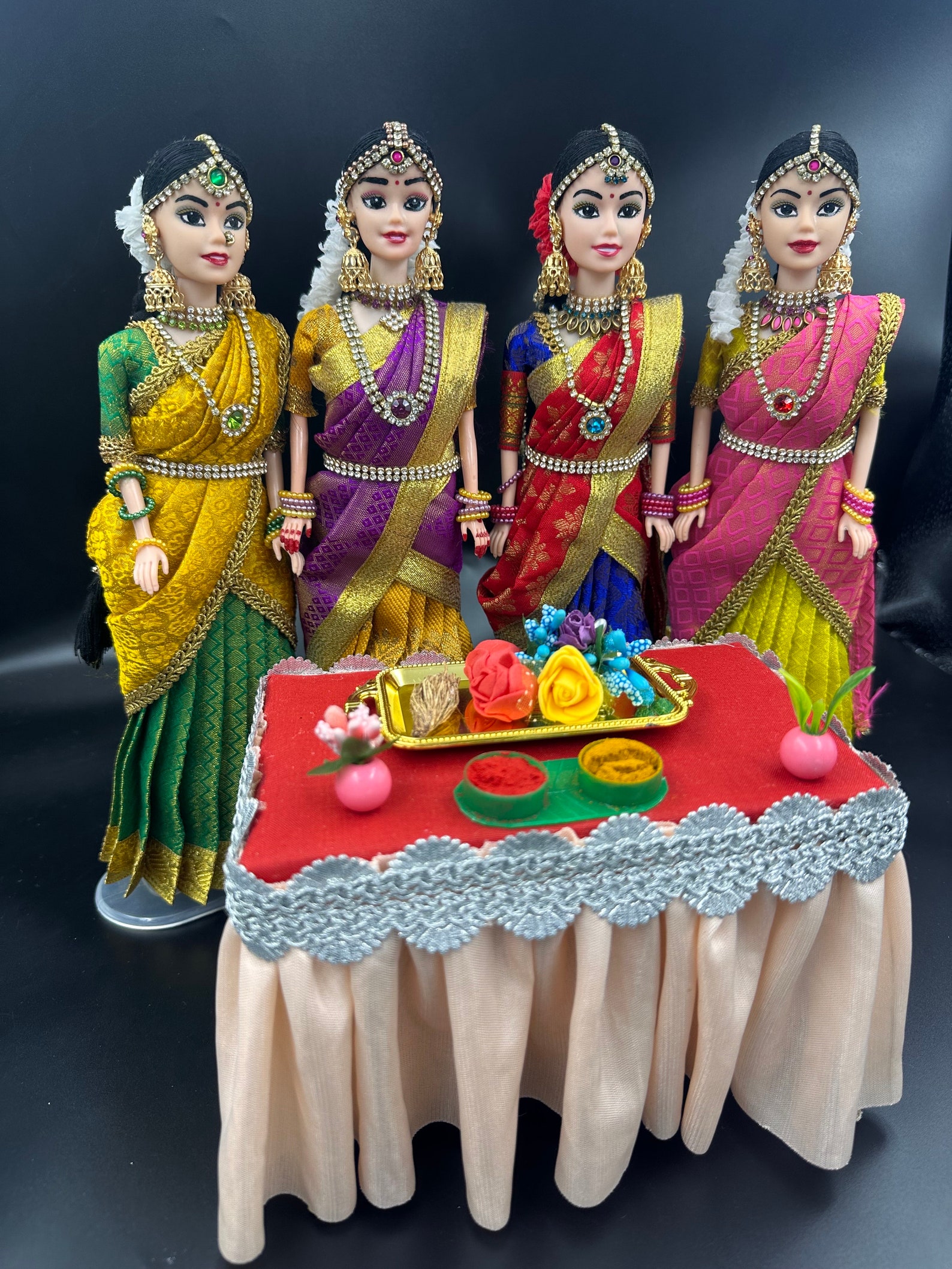 Indian Half Saree Welcome Dolls Set | Welcome Dolls for All Festive ...