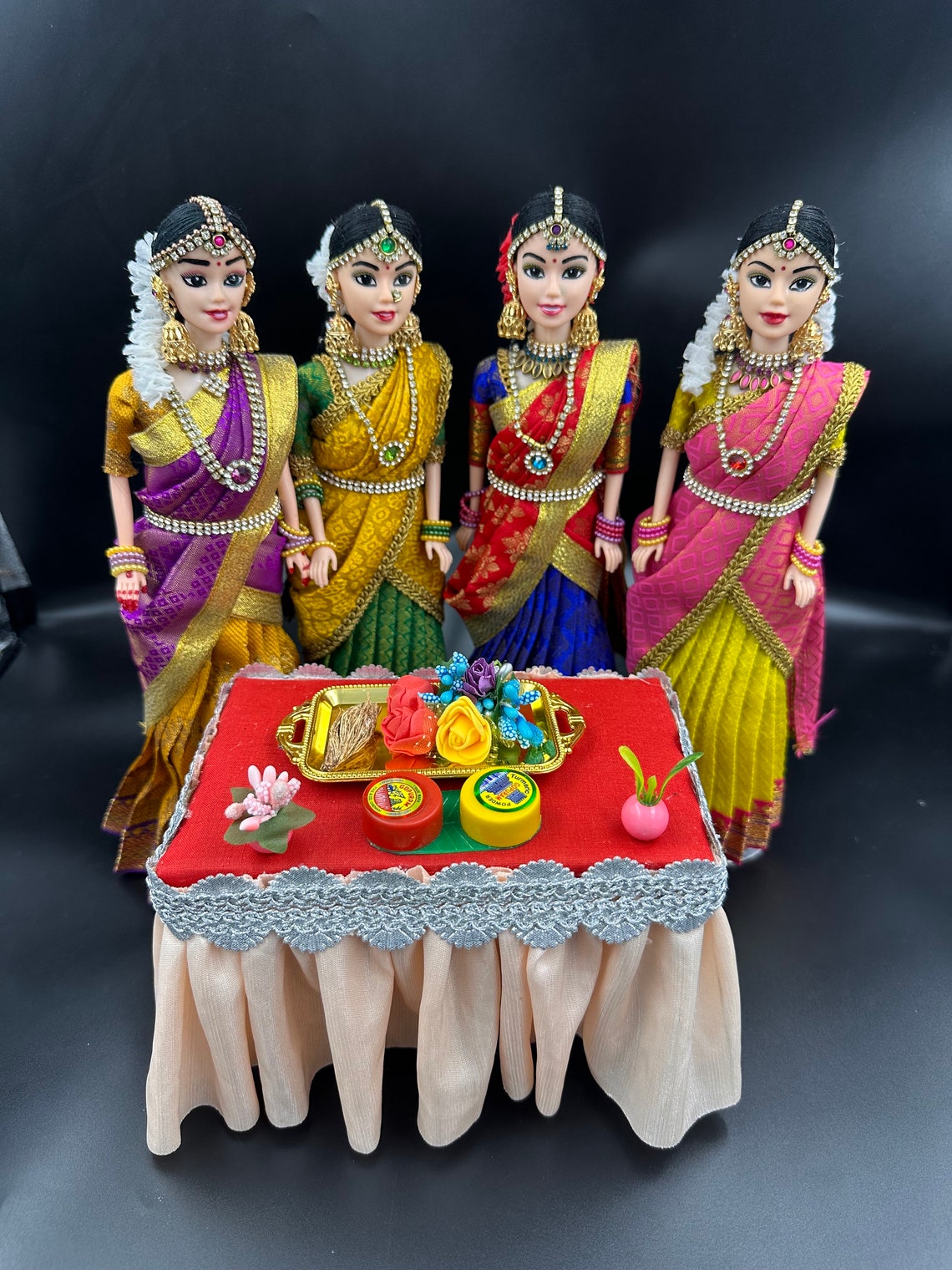 Indian Half Saree Welcome Dolls Set | Welcome Dolls for All Festive ...