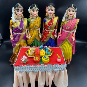 Indian Half Saree Welcome Dolls Set | Welcome Dolls for All Festive ...
