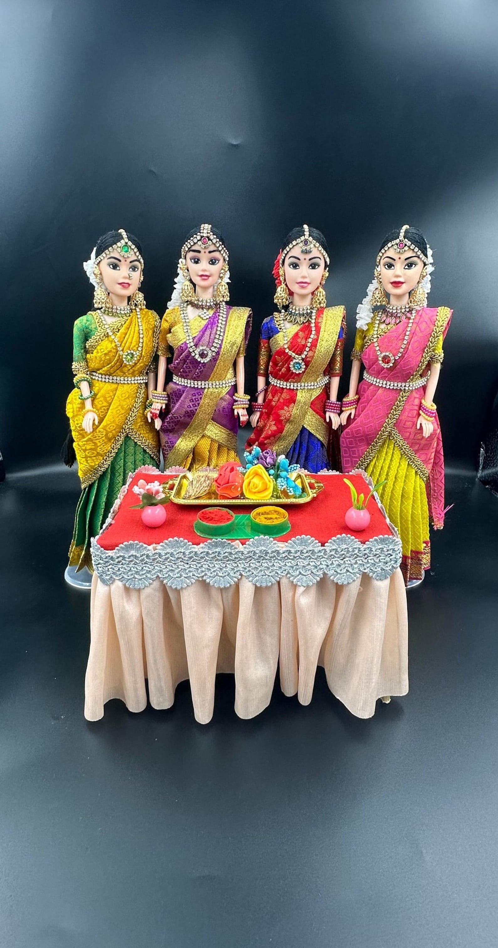 Indian Half Saree Welcome Dolls Set | Welcome Dolls for All Festive ...