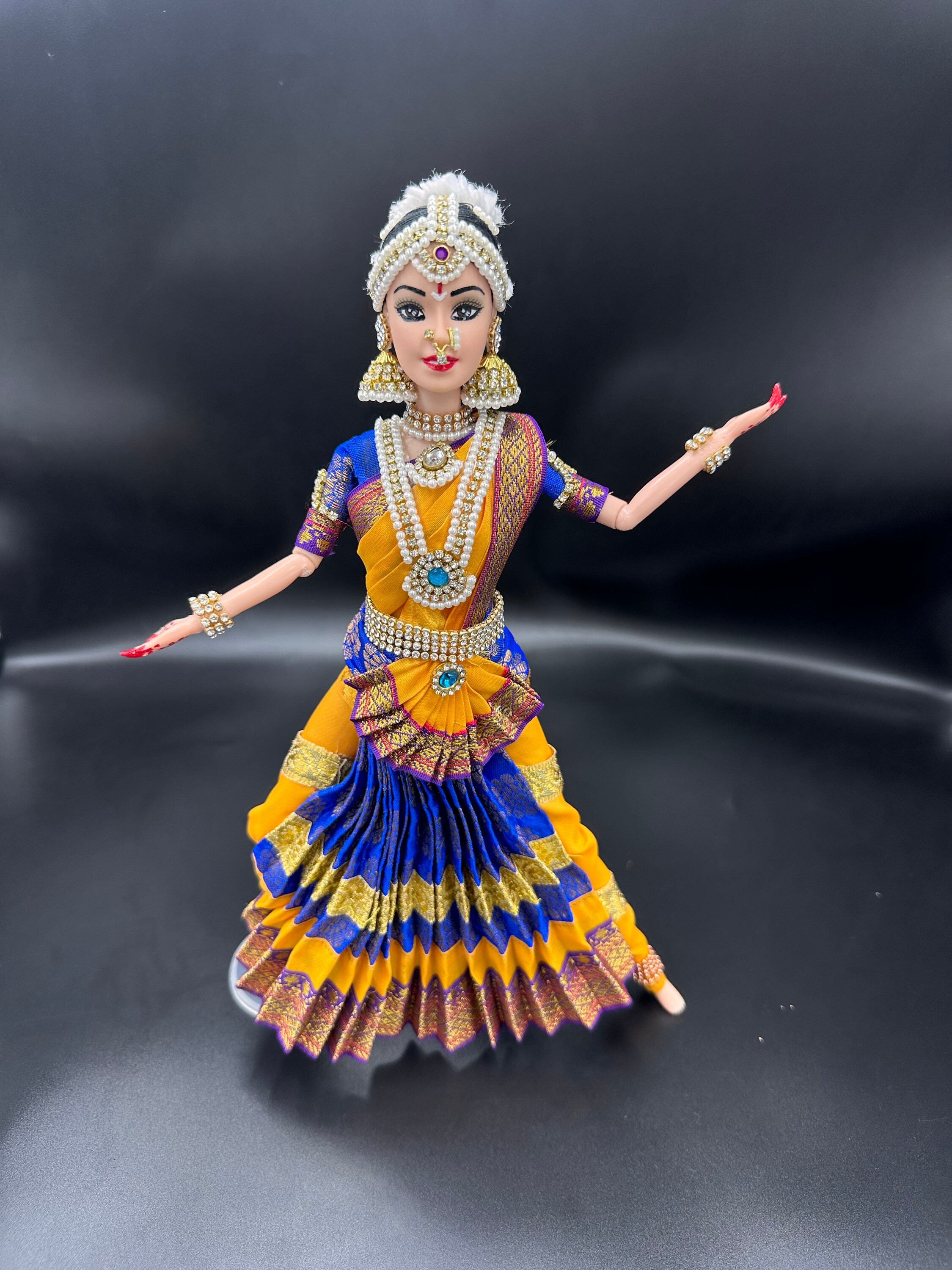 Indian Cultural Dancing Doll / Bharathanatyam Doll / Folk Dance Doll ...