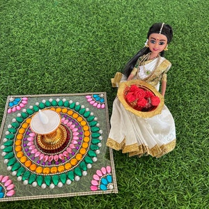 Indian Welcome Decor Kerala Onam Welcome Decor With Rangoli Traditional ...