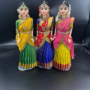 Indian Half Saree Welcome Dolls Set | Welcome Dolls for All Festive ...