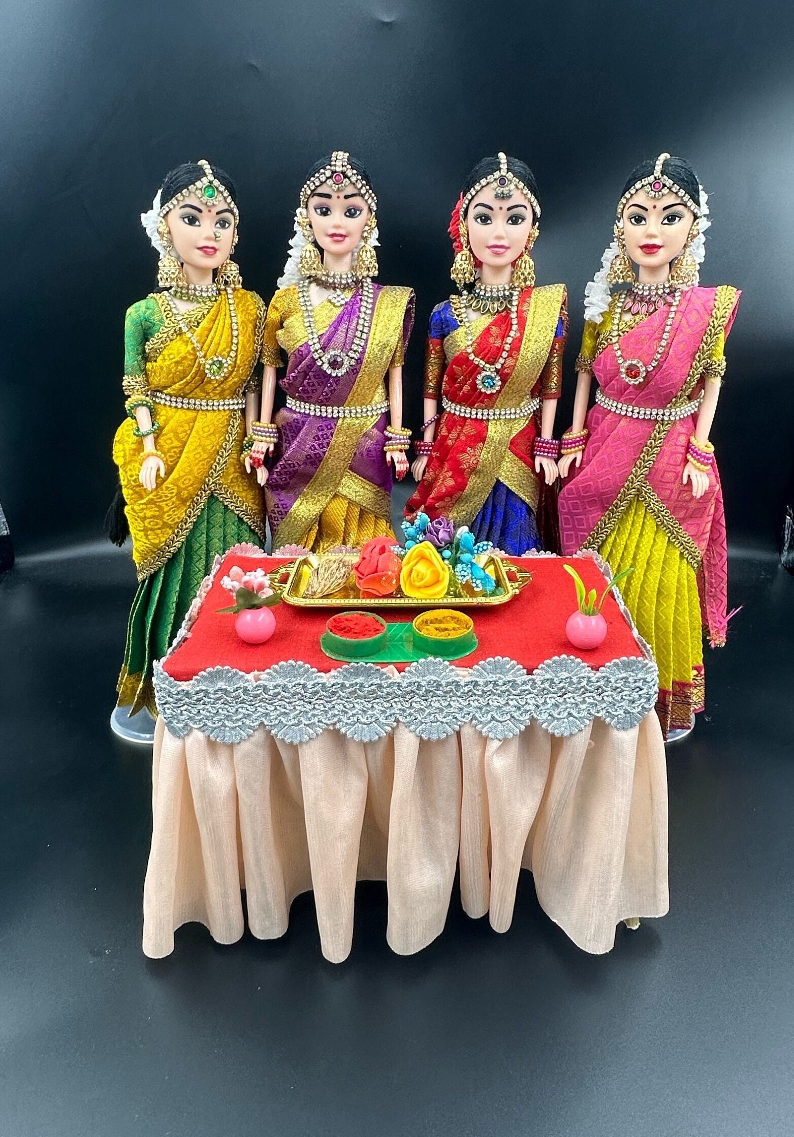 Indian Half Saree Welcome Dolls Set | Welcome Dolls for All Festive ...