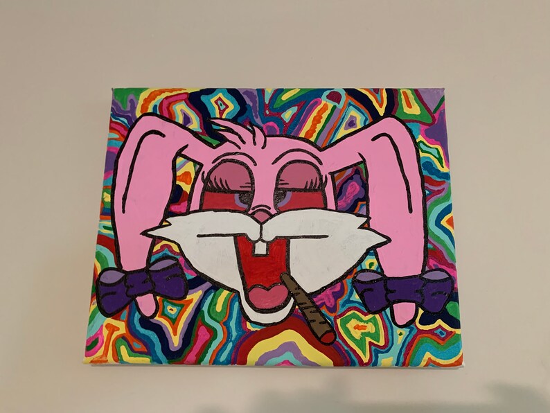 Bugs Bunny Trippy Painting | Etsy